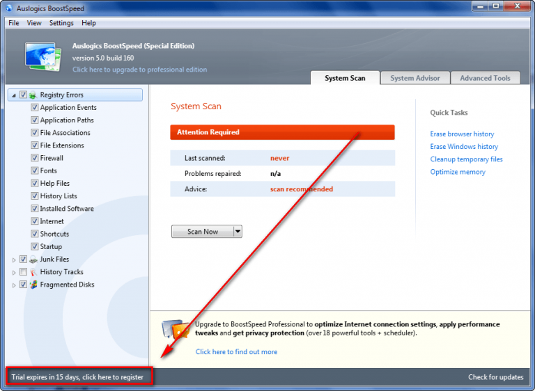 Free Auslogics BoostSpeed 5 SE! | dotTech