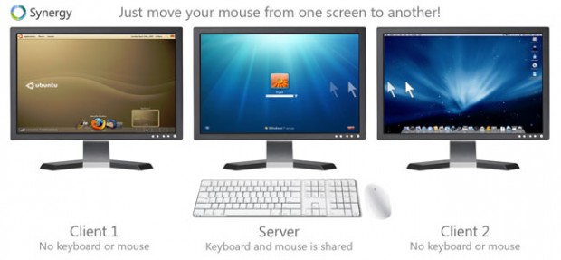 Share one mouse and keyboard across multiple computers with Synergy [Multi-Platform] | dotTech