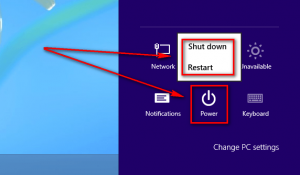 How to shut down or restart Windows 8 [Guide] | dotTech