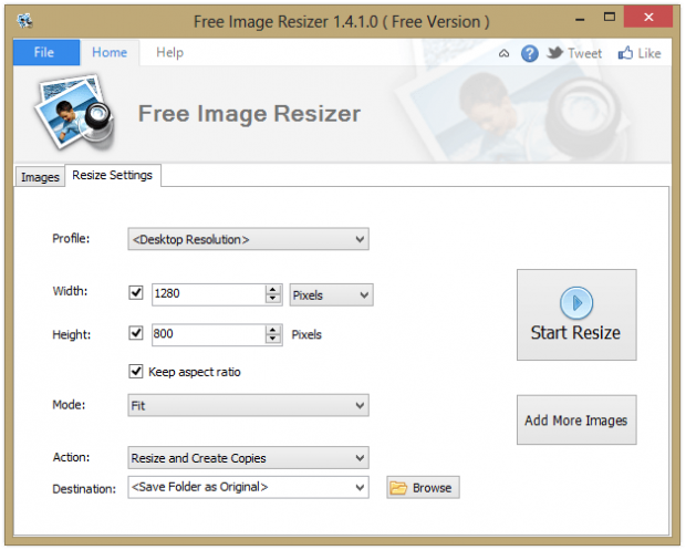 Resize images from right-click context menu with Free Image Resizer ...