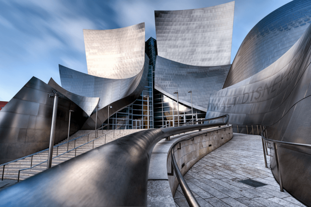 See the awesome architecture of the Walt Disney Concert Hall in Los ...