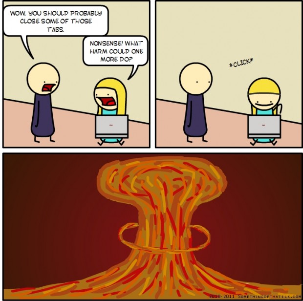 The dangers of opening too many tabs in your browser [Comic] | dotTech