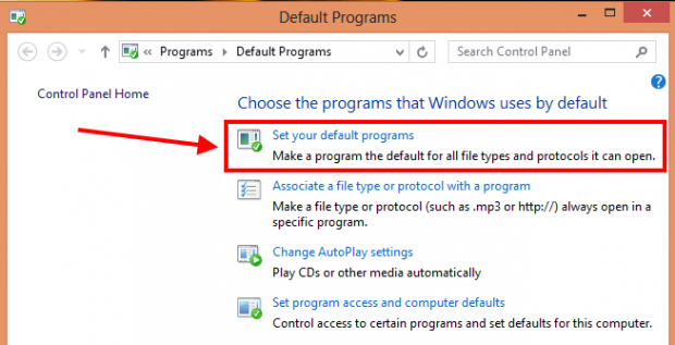 [Windows 8] How to set or change default programs for different file ...