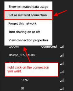 [Windows 8] How to decrease data or bandwidth usage (by using ‘metered connection’), and how to ...