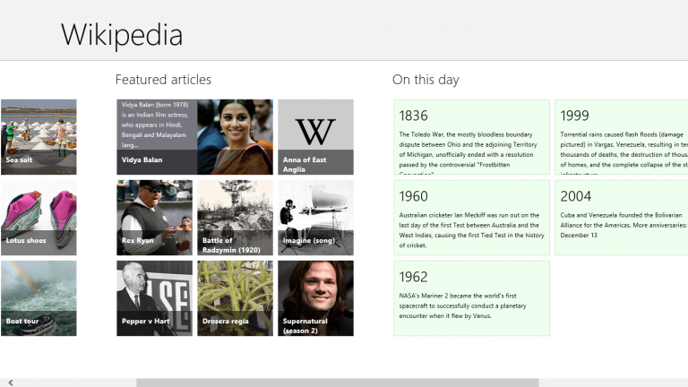 [Windows 8] Official Wikipedia app is a must download | dotTech