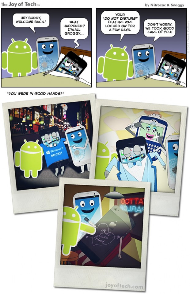What happens when drunk iPhone goes partying with Android? [Comic ...