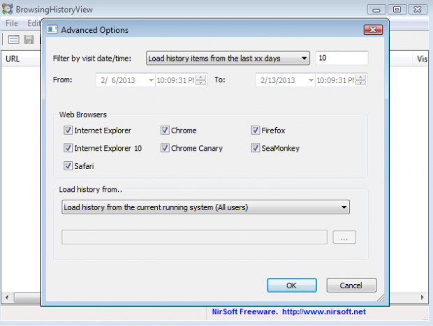 [Windows] Simultaneously view and export internet browsing history from ...