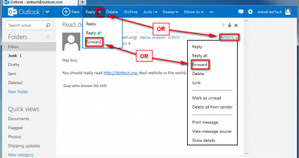 Outlook.com Tips and Tricks | dotTech