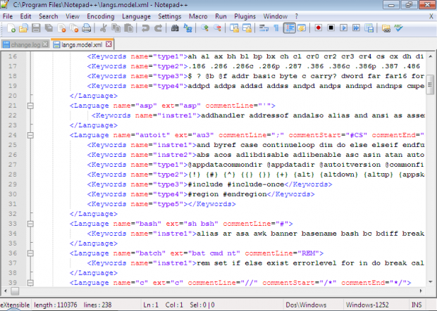 [Windows] Notepad++ is a powerful text editing program, includes syntax ...