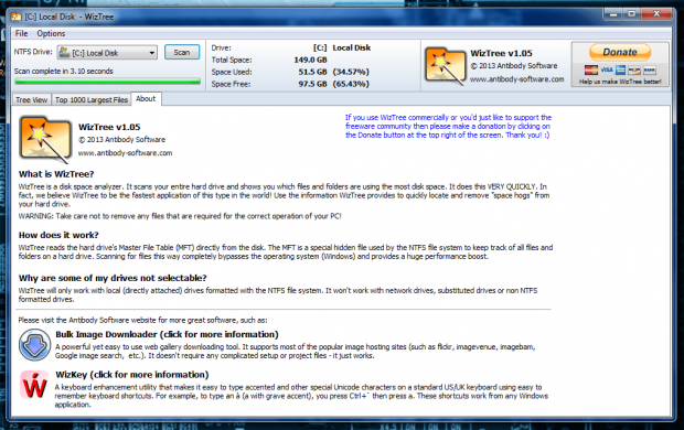 [Windows] WizTree finds large files on your hard drive, is a remarkably ...