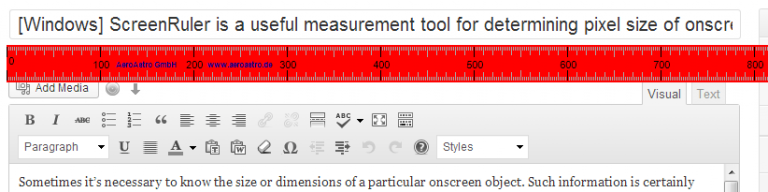 [Windows] ScreenRuler allows you to measure the pixel size of content ...