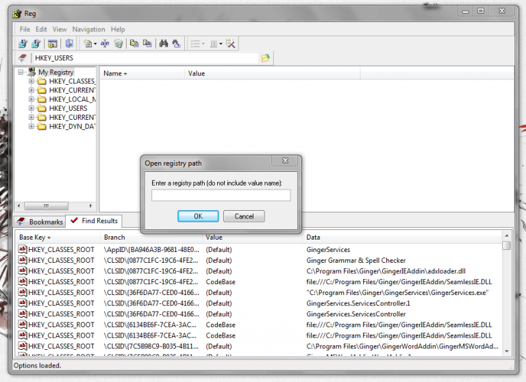 [Windows] Reg is an alternative registry editor that has more features ...