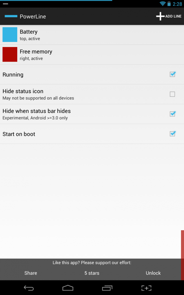[Android] PowerLine provides stylish and minimal indicators for battery ...