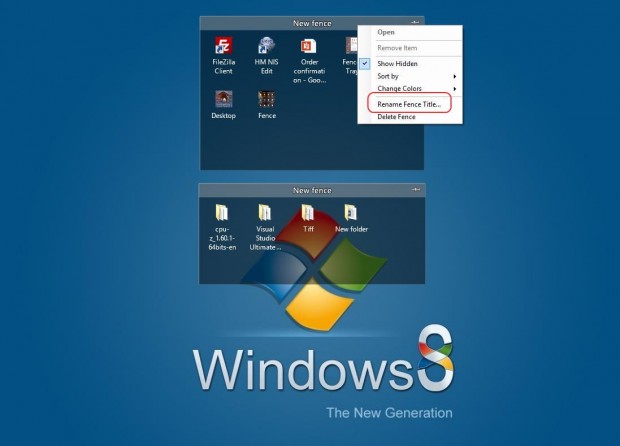 [Windows] TAGO Fences lets you better organize your desktop icons ...