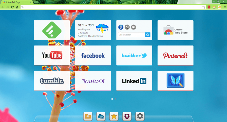 Customize your new tab page with X New Tab Page [Chrome, Firefox, Opera ...