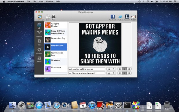[Mac OS X] Create clever memes with Meme Generator | dotTech