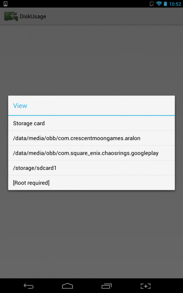 [Android] DiskUsage analyzes storage use, displays folders based on the ...