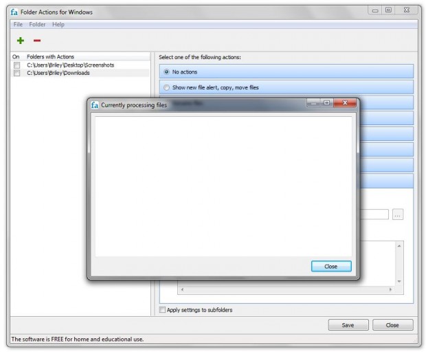 [Windows] Folder Actions allows you to automate various tasks by folders or directories | dotTech