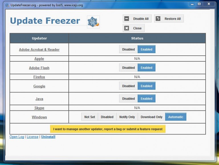 [Windows] Easily disable automatic update for installed programs with ...