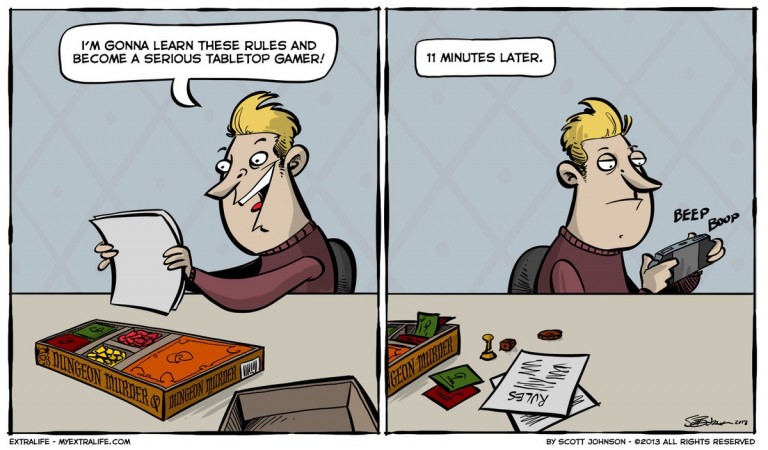 Board games vs video games [Comic] | dotTech