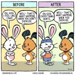 Exercising vs not exercising [Comic] | dotTech