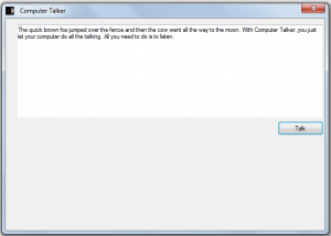 [Windows] Computer Talker converts your text into speech | dotTech