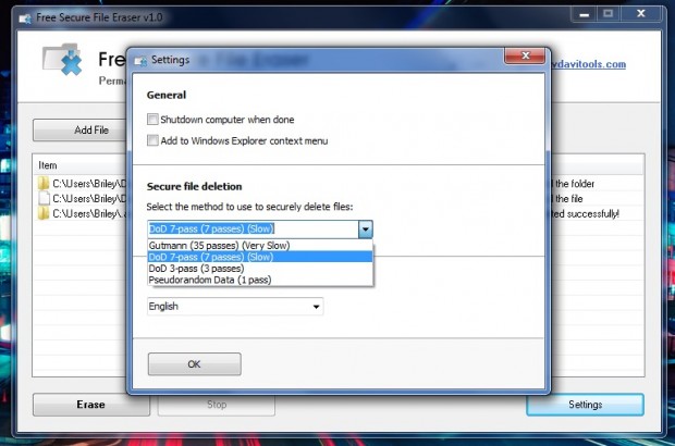 [Windows] Free Secure File Eraser is a minimal, easy-to-use secure file deletion tool | dotTech