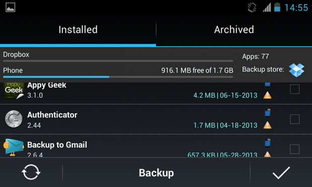 [Android] Easy Backup will backup your apps, messages, contacts, and ...