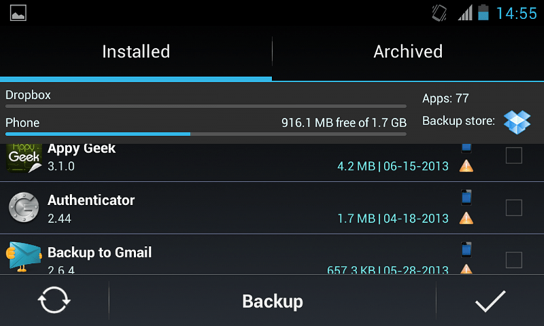 [Android] Easy Backup will backup your apps, messages, contacts, and ...