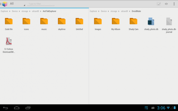 [Android] AntTek Explorer Ex is a multi-panel file explorer that supports drag and drop | dotTech
