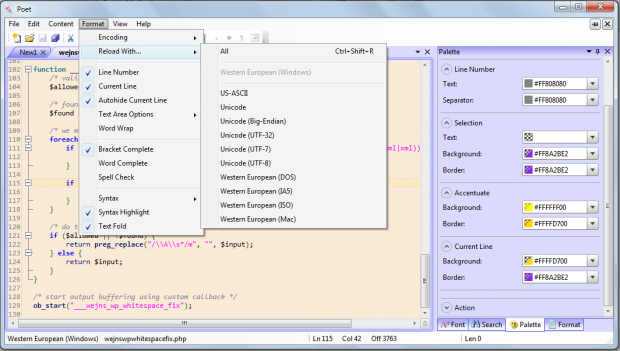 [Windows] Poet is a user-friendly, advanced alternative to Notepad ...