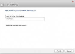 How to create desktop shortcut for switching user accounts in Windows 7 ...
