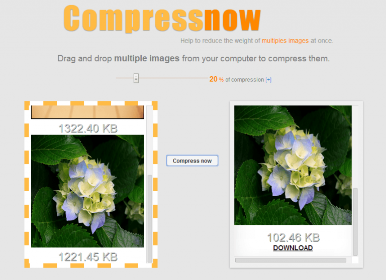 [Web] Easily compress PNG, JPG, and GIF images with Compressnow | dotTech