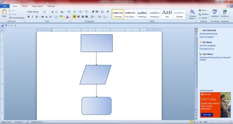 How to create flowcharts with Microsoft Word 2010 and 2013 [Guide ...