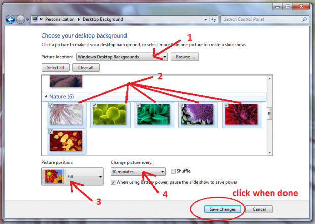 How to setup automatic rotating wallpapers on Windows 7 Pro [Guide ...