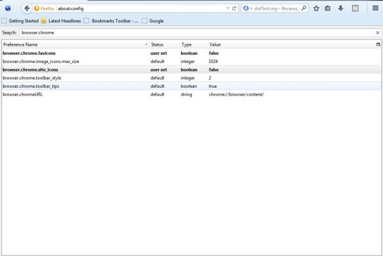 How to remove favicons from Firefox [Guide] | dotTech
