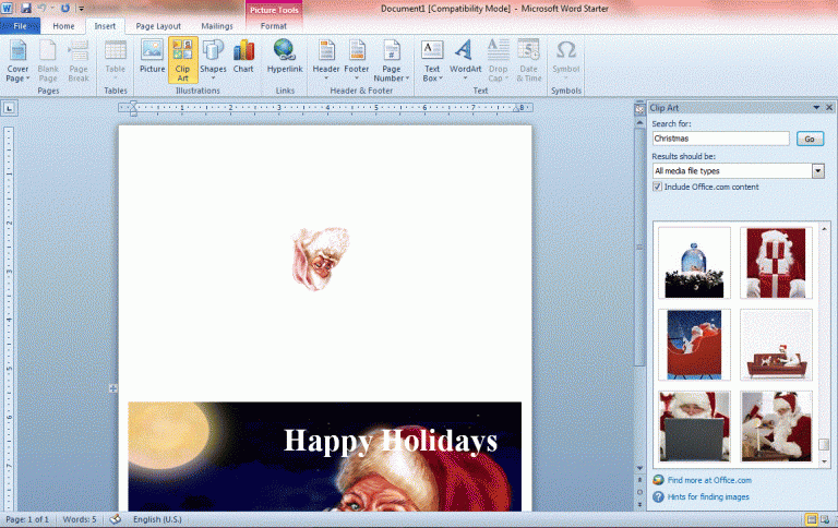 How to make holiday cards for free with Microsoft Word 2010 and 2013 ...