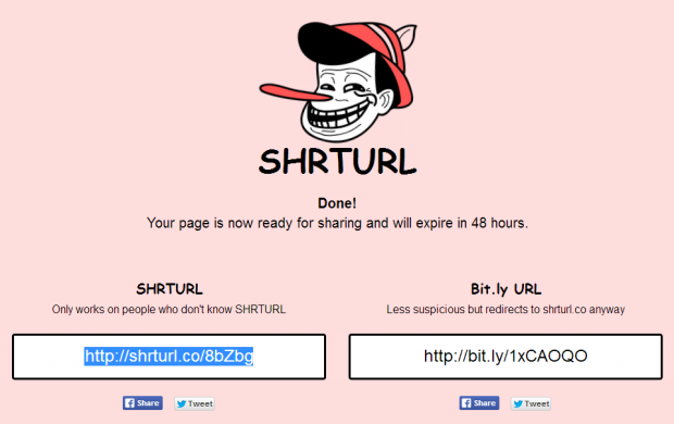 [Web] Create a fake website with Shrturl | dotTech