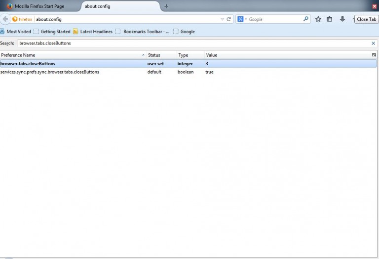 How to remove close tab ‘X’ button in Firefox [Guide] | dotTech