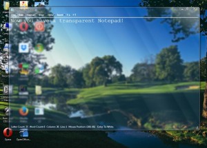 How to get a transparent “glass” notepad to Windows 7 [Tip] | dotTech