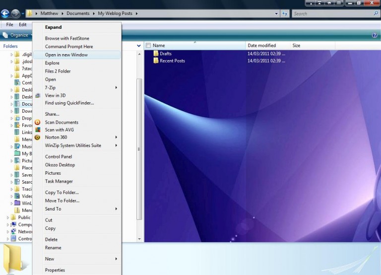How to add “Open in new window” option to folder context menu in ...