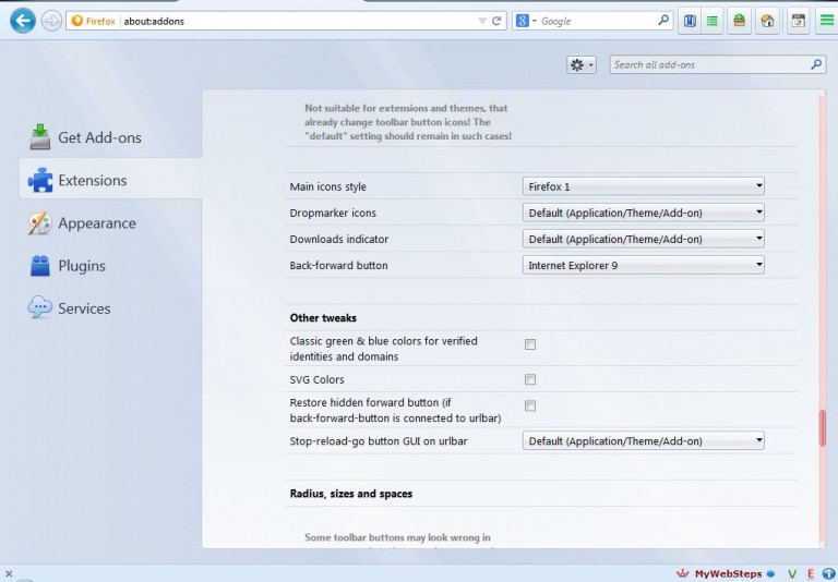How to restore classic Firefox toolbar buttons to new Firefox versions ...