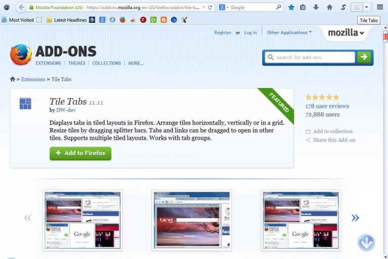 How to display Firefox tabs in tiled layouts [Guide] | dotTech