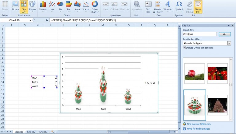 How to add pictographs to spreadsheets in Excel 2010 [Tip] | dotTech