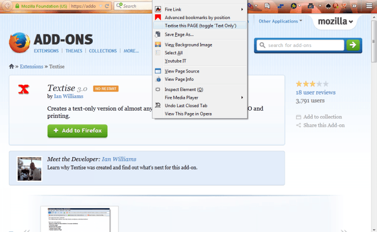 How to open text-only website pages in Firefox [Tip] | dotTech