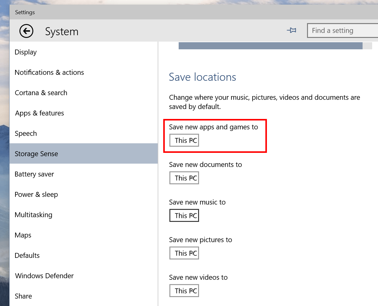 How to set default install location for Store apps in Windows 10 [Tip ...