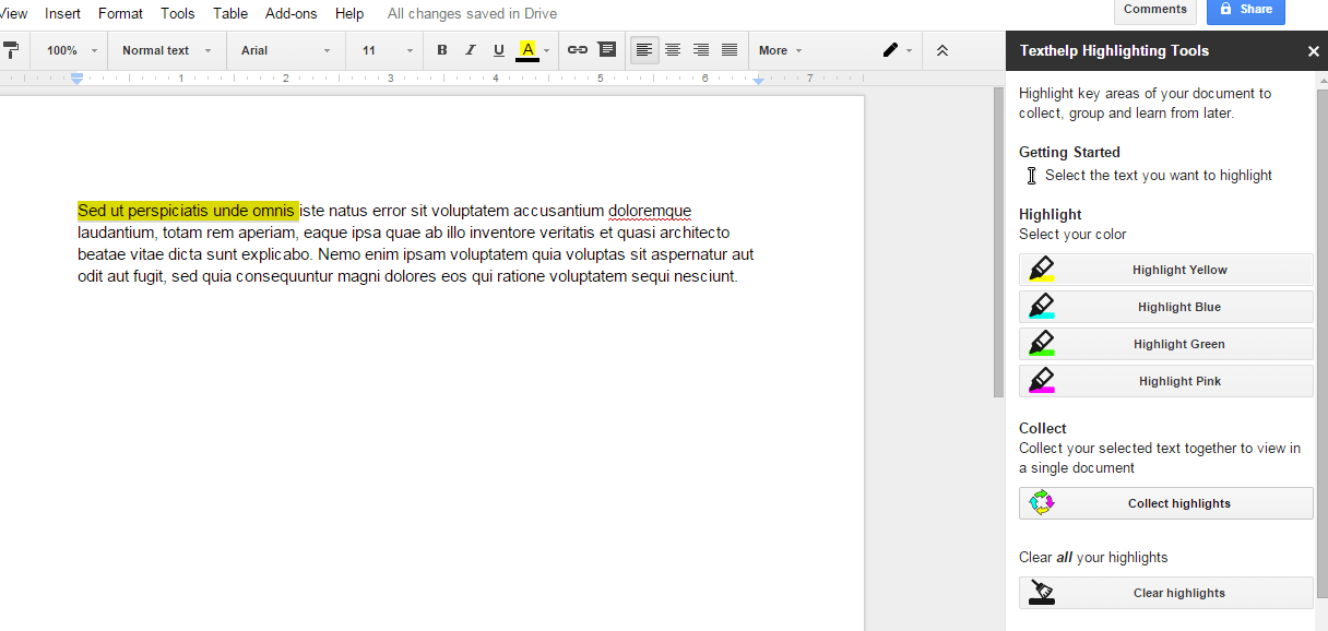 How To Highlight And Collect Selected Text In Google Docs Tip DotTech How To Highlight And Collect Selected Text In Google Docs Tip DotTech