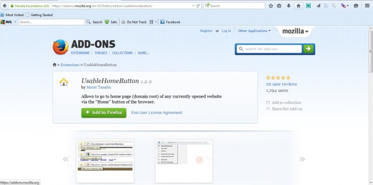 How to add site home page button to toolbar in Firefox, Safari and ...