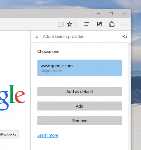 How to change default search engine in Microsoft Edge [Tip] | dotTech