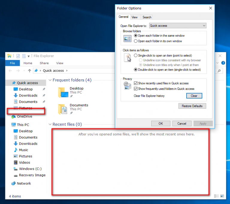 How to delete Quick Access history in Windows 10 [Tip] | dotTech
